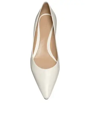 THE ROW Liisa Two Kitten Pump - Optic White