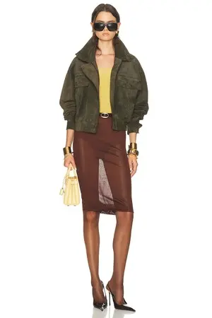 Saint Laurent Lace Tank Top - Chartreuse