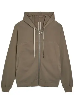 Rick Owens Hooded Cotton Sweatshirt - Brown