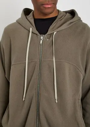 Rick Owens Hooded Cotton Sweatshirt - Brown