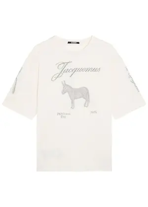 Jacquemus Le T-shirt Ane Jacquard Cotton T-shirt