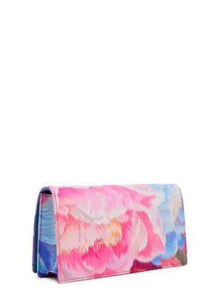 CHRISTIAN LOUBOUTIN Bettina Printed Faille Clutch - Multicoloured