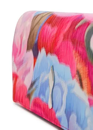CHRISTIAN LOUBOUTIN Bettina Printed Faille Clutch - Multicoloured