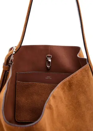TOTEME Belted Suede Tote