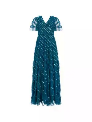 NEEDLE & THREAD V-neck Midi Dress