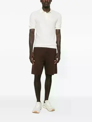 Eric Bompard Buttoned Short-sleeve Polo Shirt - White