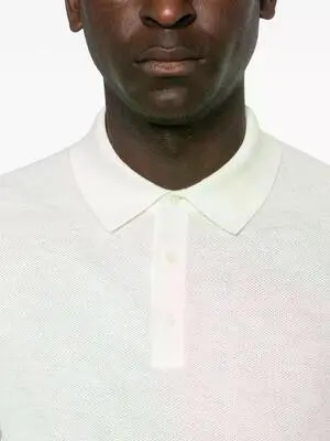 Eric Bompard Buttoned Short-sleeve Polo Shirt - White