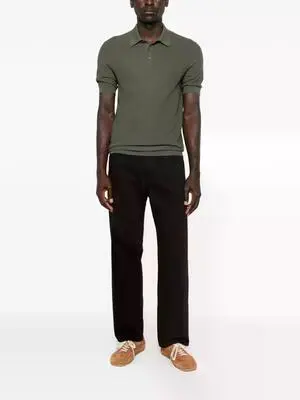 Eric Bompard Piqué-knit Button-fastening Polo Shirt - Green