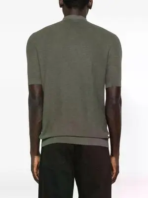 Eric Bompard Piqué-knit Button-fastening Polo Shirt - Green