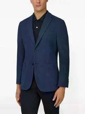 Boggi Milano Micro-textured Single-breasted Blazer