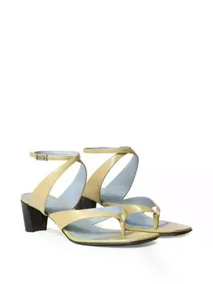 LEMAIRE Heeled Thong Sandals - Yellow