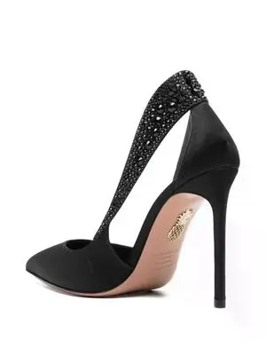 AQUAZZURA Crystal-embellished Pumps - Black