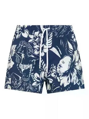 Dsquared2 Printed Swim Shorts - Blue