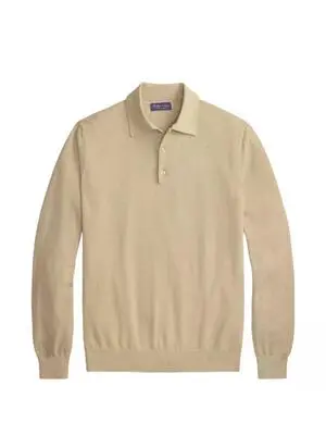Ralph Lauren Purple Label Logo-detail Polo Shirt - Neutrals