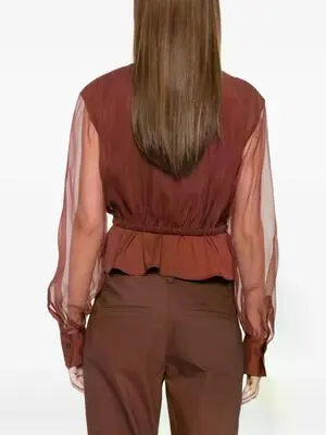Brunello Cucinelli Pocket Drawstring Blouse