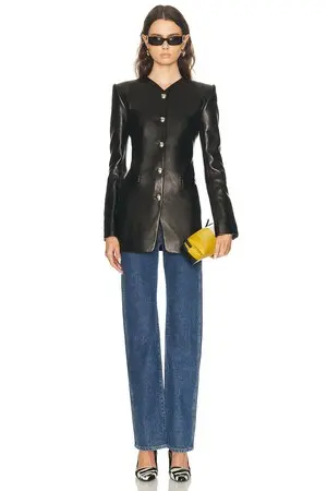 Khaite Naran Leather Jacket