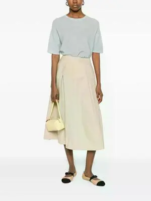 Woolrich A-line Pleated Skirt - Neutrals