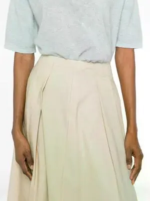 Woolrich A-line Pleated Skirt - Neutrals