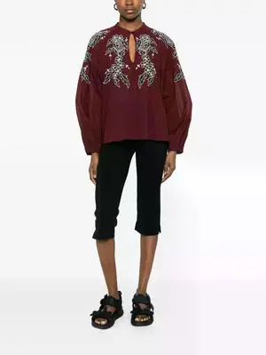 Essentiel Antwerp Floral Embroidered Blouse
