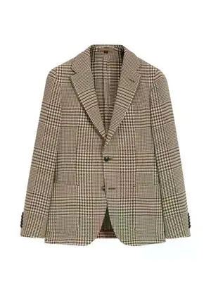 BOSS Checked Slim-fit Blazer
