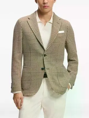 BOSS Checked Slim-fit Blazer