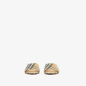Burberry Rhinestone Check Sloane Mules