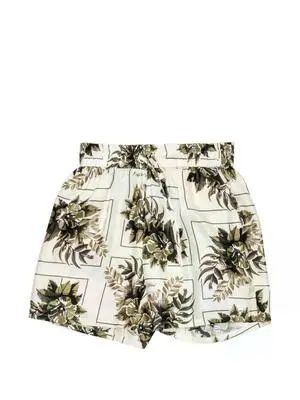 ONLY THE BLIND Botanical Print Shorts