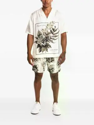 ONLY THE BLIND Botanical Print Shorts