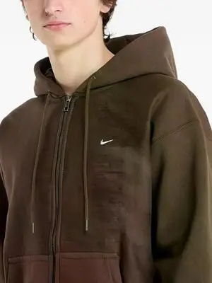 Nike Solo Swoosh Zip-up Hoodie - Brown