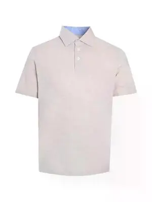LUIGI BORRELLI Short-sleeve Polo - Neutrals