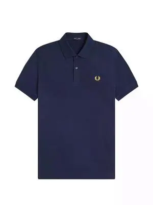 Fred Perry Logo-embroidered Polo Shirt - Blue