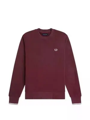 Fred Perry Logo-embroidered Ribbed Sweatshirt