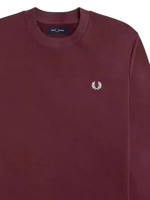 Fred Perry Logo-embroidered Ribbed Sweatshirt