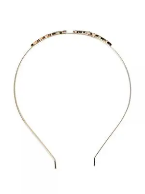 Red Valentino Decorative Lettering Headband - Gold