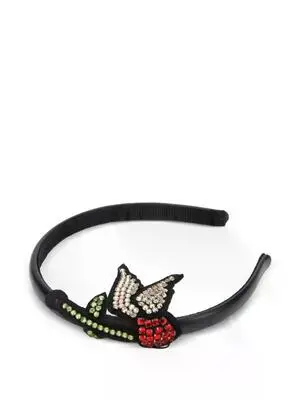Red Valentino Flower Embellished Headband