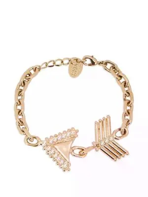 Red Valentino Arrow Pearl Bracelet - Gold