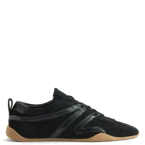 GIUSEPPE ZANOTTI Low-top Suede Sneaker - Black