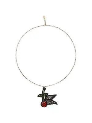 Red Valentino Embellished Necklace - Gold