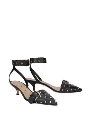 Red Valentino Buckle Studded Pumps