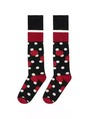 Red Valentino Polka Dot Socks - Black