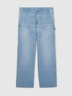 REISS Bassett Monogram Relaxed-fit Carpenter Jeans