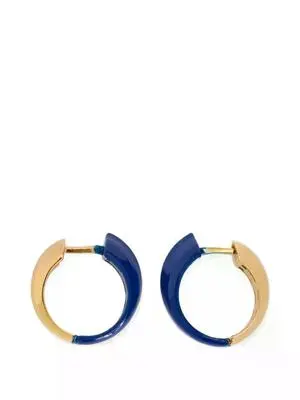 JIL SANDER Logo Hoop Earrings