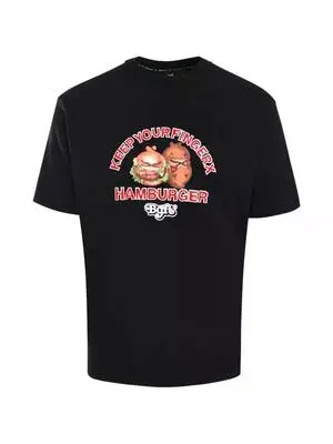 FINGERCROXX Printed Short-sleeve T-shirt - Black