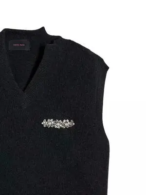 Simone Rocha Crystal-embellished Vest