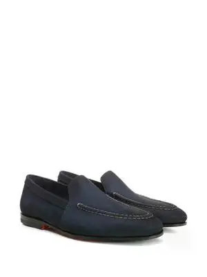 Santoni Malibu Suede Loafers