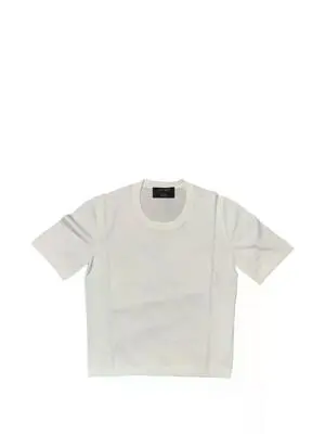 GRAN SASSO Short-sleeve Crewneck Knitwear - White