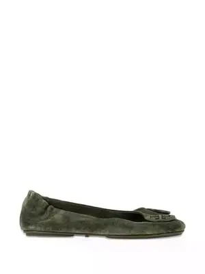 Tory Burch Minnie Travel Ballet Flats - Green