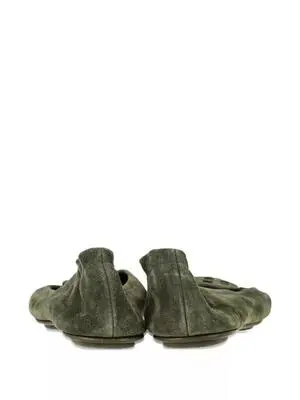 Tory Burch Minnie Travel Ballet Flats - Green