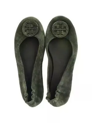 Tory Burch Minnie Travel Ballet Flats - Green