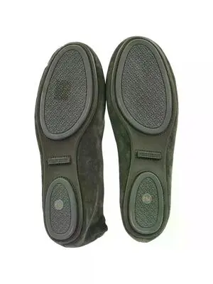 Tory Burch Minnie Travel Ballet Flats - Green